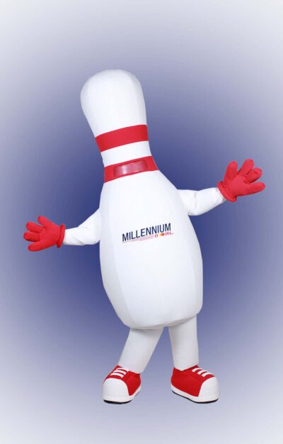 Bowling Pin Custom Mascot for Millennium Bowl - Costume Specialists